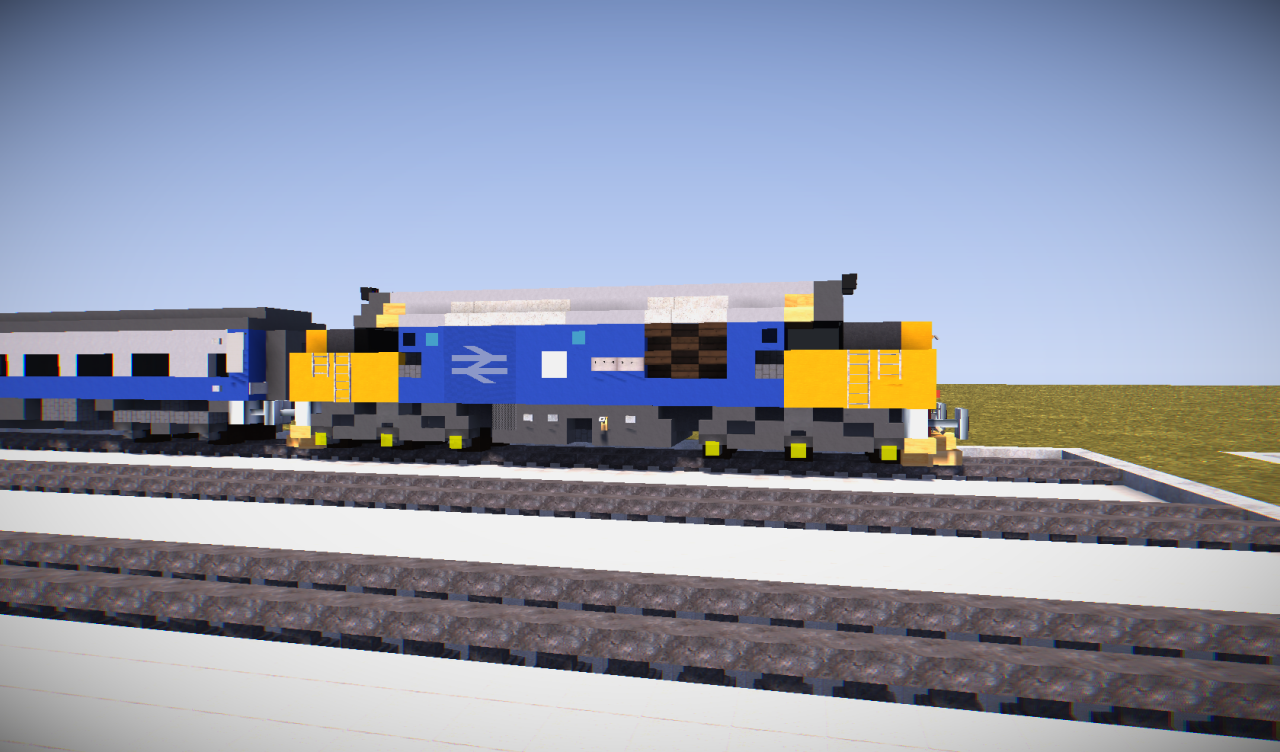 BR Class 37 Large Logo + Mk2s Minecraft Map