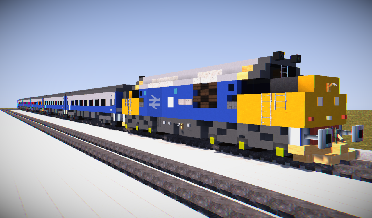 BR Class 37 Large Logo + Mk2s Minecraft Map