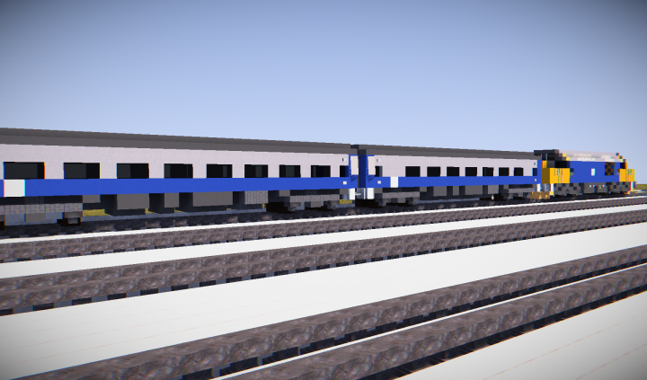BR Class 37 Large Logo + Mk2s Minecraft Map