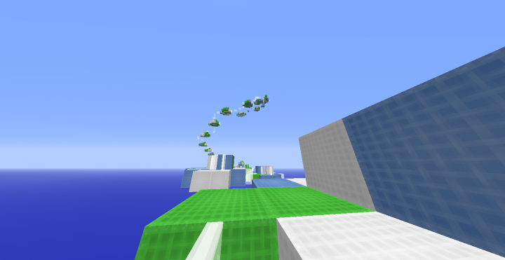RAINBOW CLOUD PARKOUR Minecraft Map