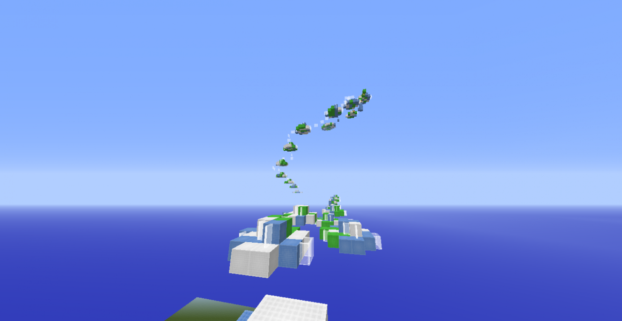 RAINBOW CLOUD PARKOUR Minecraft Map