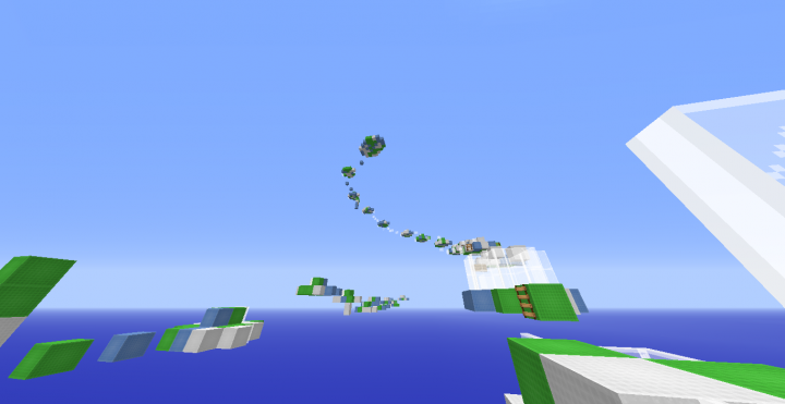 RAINBOW CLOUD PARKOUR Minecraft Map