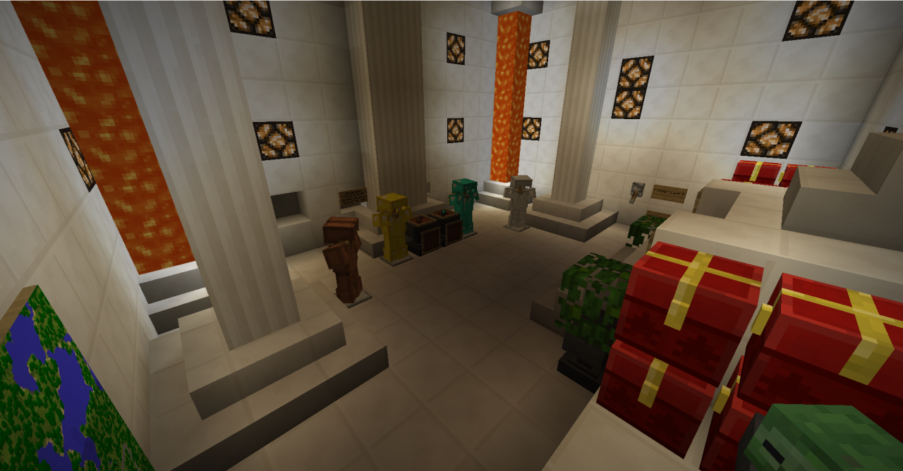 Redstone house inside mountain Minecraft Map