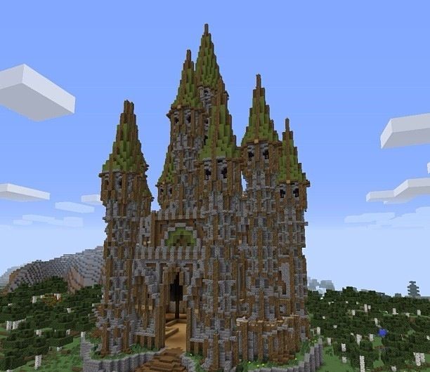 Elven Castle build Minecraft Project