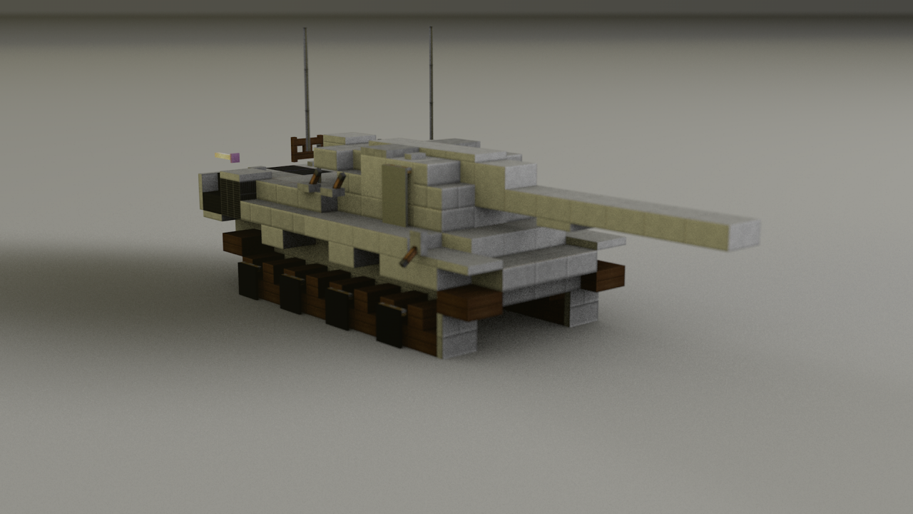 Leopard 1 Realstic tank 1.5:1 Minecraft Map
