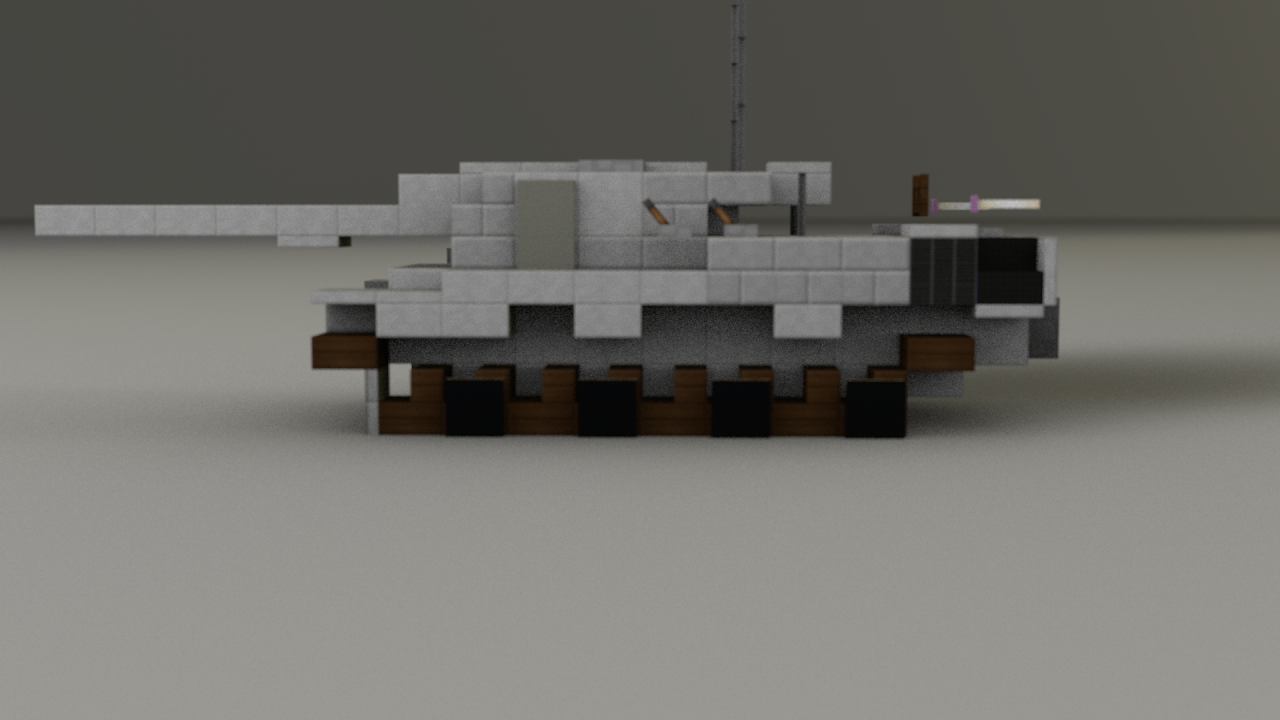 Leopard 1 Realstic tank 1.5:1 Minecraft Map