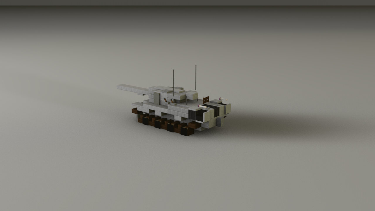 Leopard 1 Realstic tank 1.5:1 Minecraft Map