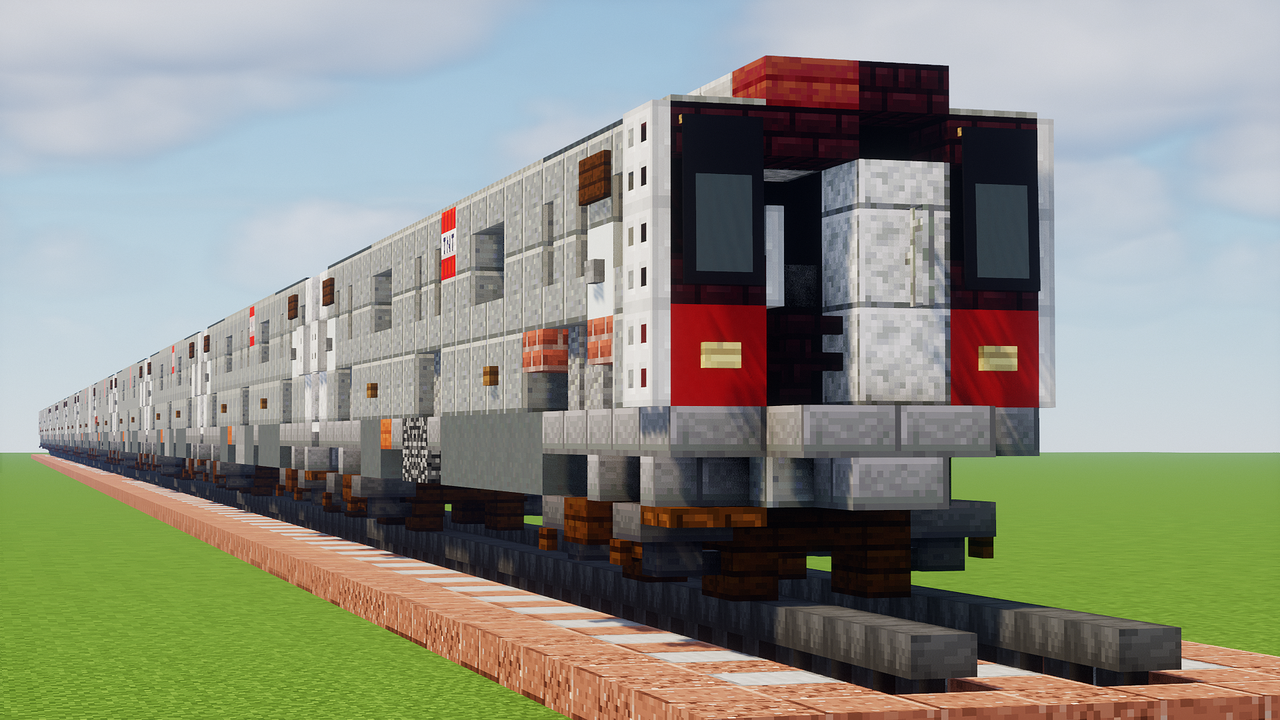 R188 NYC Subway Car (11-car train) Minecraft Map