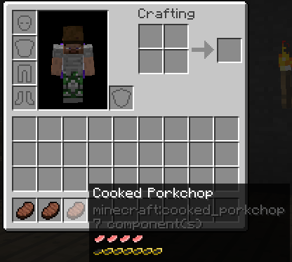 Pork Hunger Icons Minecraft Texture Pack