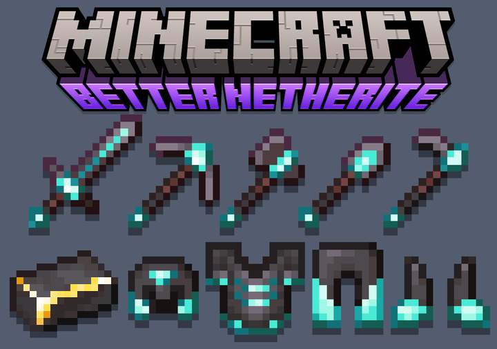Better Netherite Resource Pack 1.21+ Minecraft Texture Pack