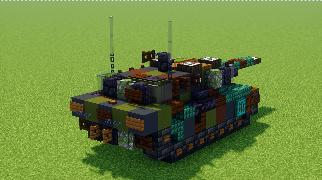 Leopard 2 A6 Main Battle Tank Minecraft Map