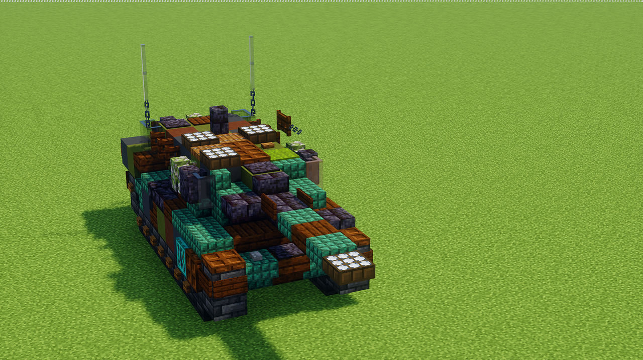Leopard 2 A6 Main Battle Tank Minecraft Map