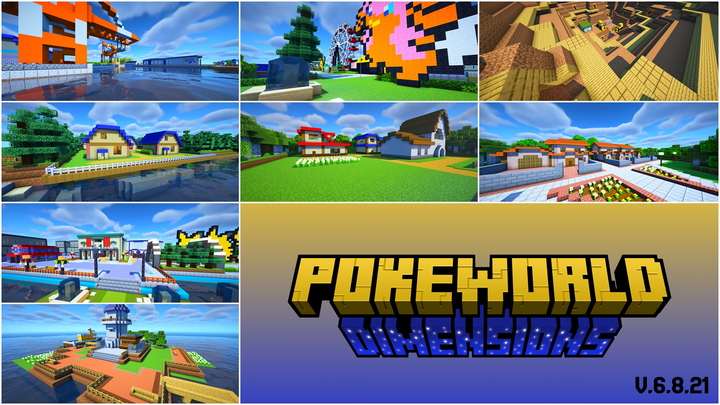 PokéWorld Dimensions | V.6.8.21 Minecraft Map