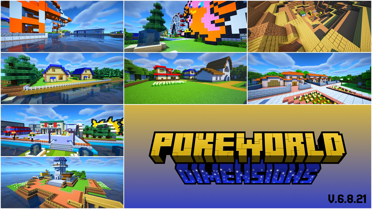 PokéWorld Dimensions | V.6.8.21 Minecraft Map