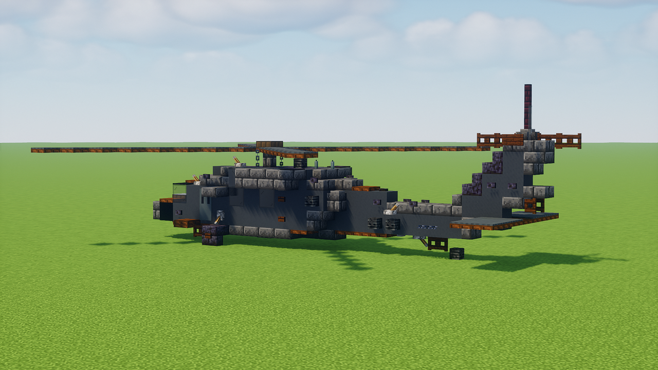 UH-60 Black Hawk Helicopter + Medevac Minecraft Map