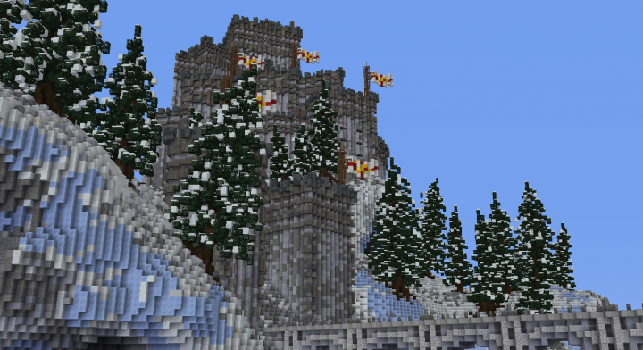 small part of a old castle - built for this winter ! Minecraft Map