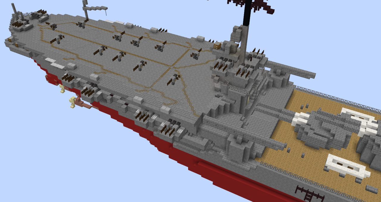 IJN Ise 1:1 Scale Minecraft Map