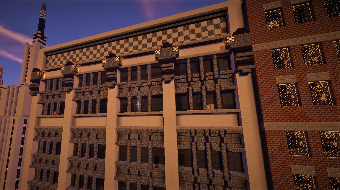 2 park avenue building - Chicago style architecture Minecraft Map