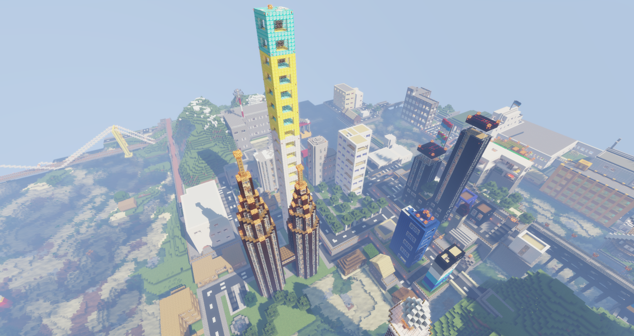 New London , Blue Water City and New Ford Minecraft Map