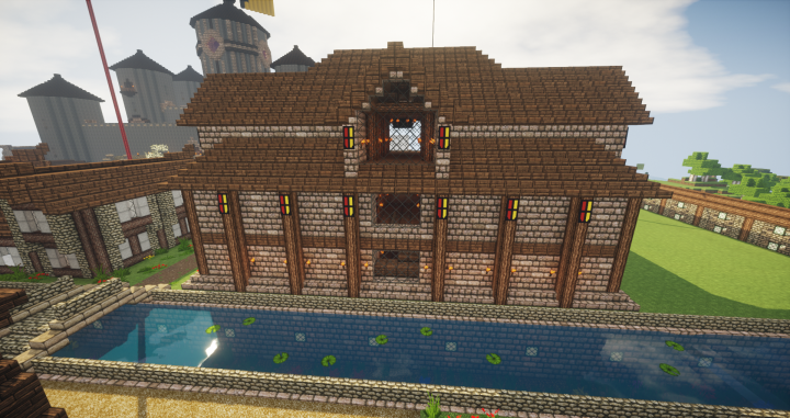 Medieval Rustic ChestShop Market Minecraft Map