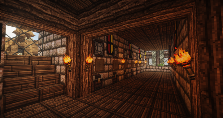Medieval Rustic ChestShop Market Minecraft Map