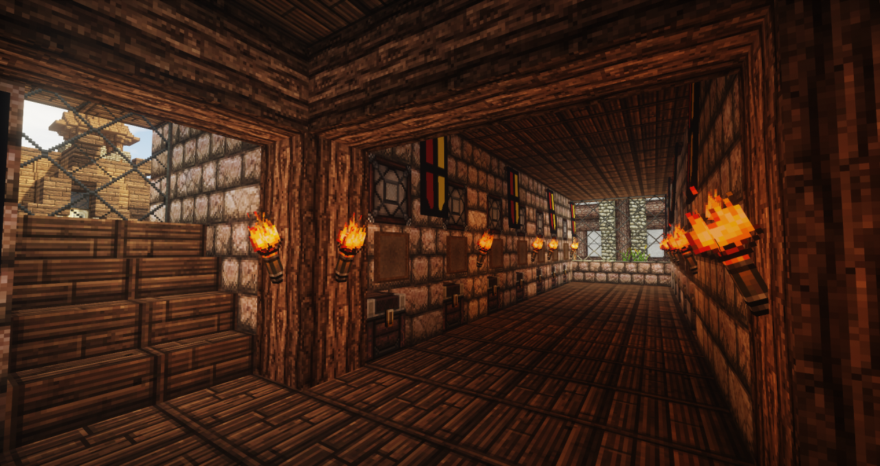 Medieval Rustic ChestShop Market Minecraft Map