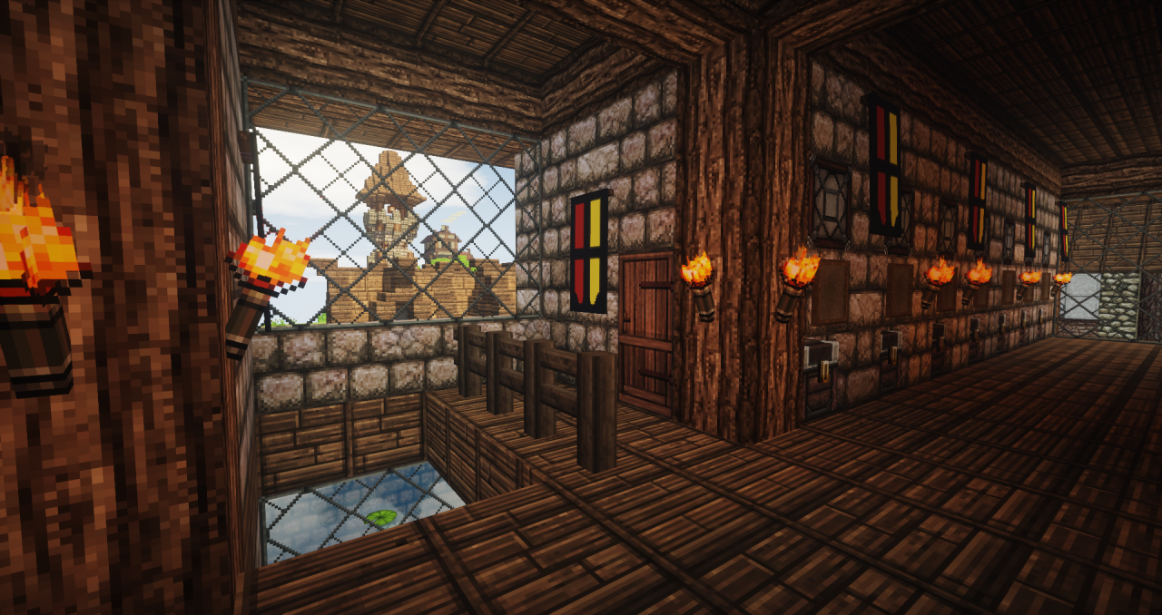Medieval Rustic ChestShop Market Minecraft Map