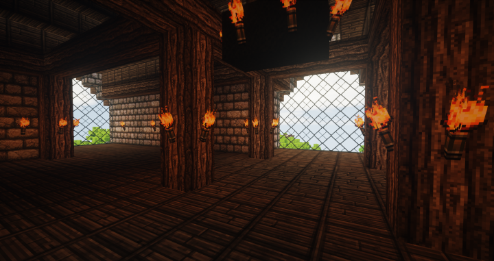 Medieval Rustic ChestShop Market Minecraft Map