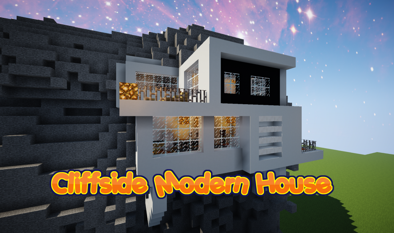 CLIFFSIDE MODERN HOUSE Minecraft Map