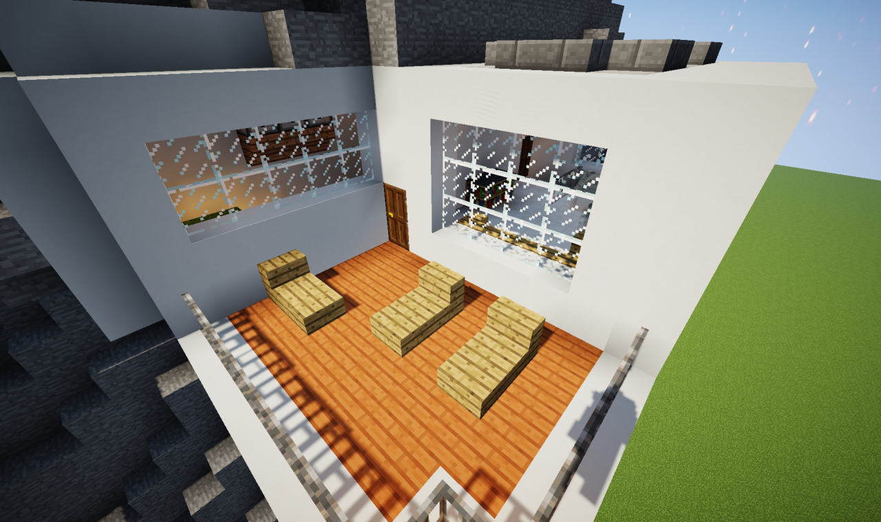 CLIFFSIDE MODERN HOUSE Minecraft Map