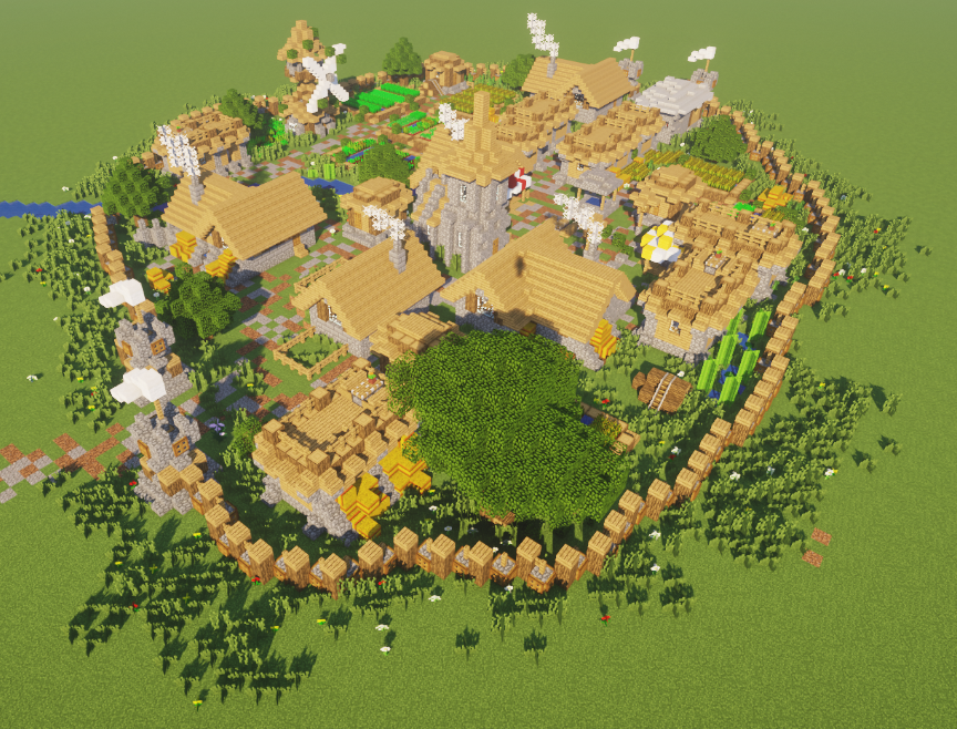 Modified Villager Town [ 1.13.2 ] Minecraft Map