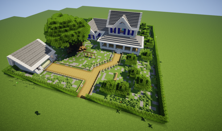 COUNTRY FARMHOUSE +Yard Minecraft Map