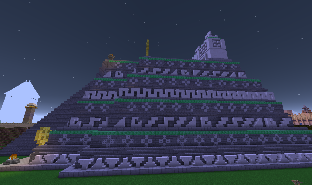 AoE II Aztec World Wonder "Huēy Teōcalli" Minecraft Map