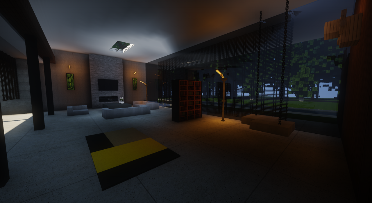 House for an Artist: A Mid-Century build Minecraft Map