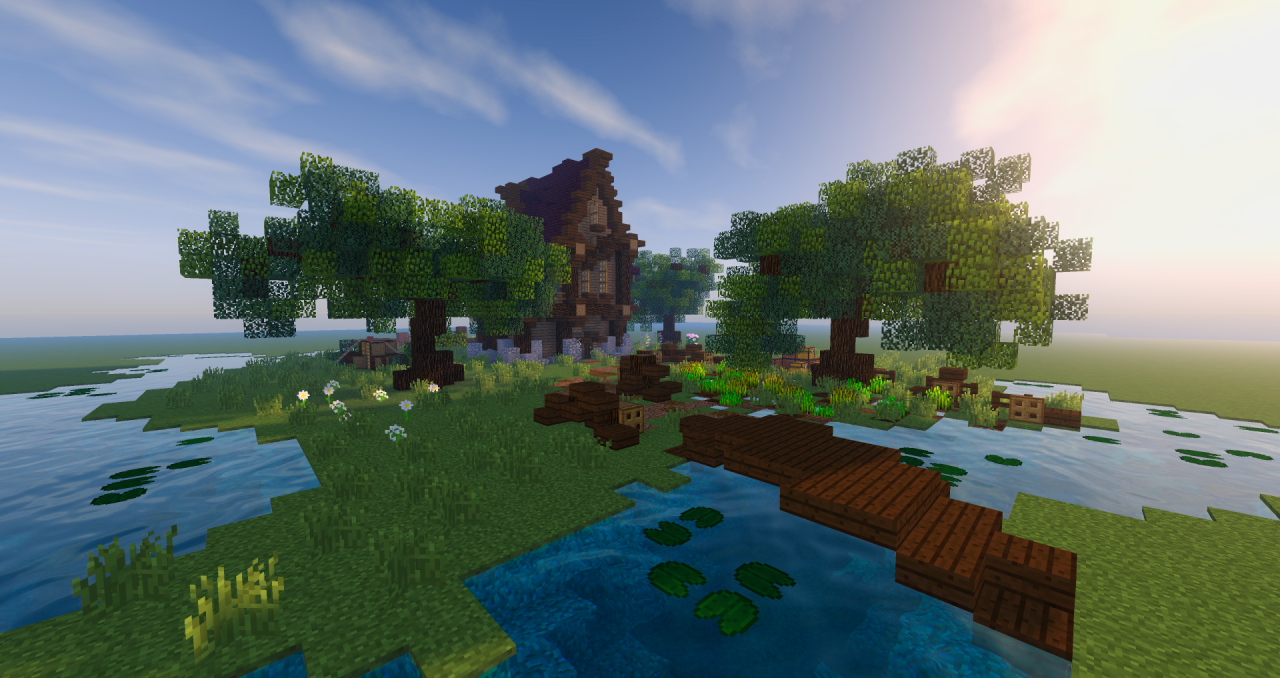 House Build with evironment Minecraft Map