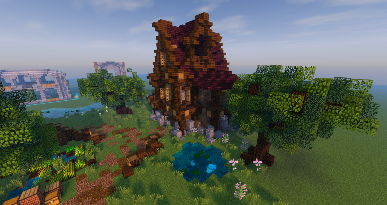 House Build with evironment Minecraft Map
