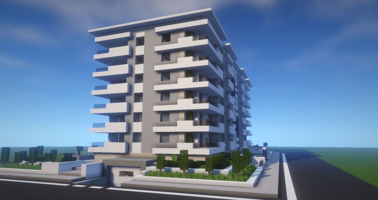 Modern Apartment Building #3 Minecraft Map