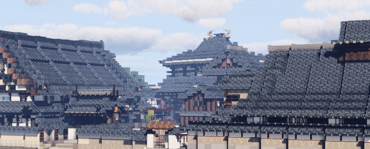 Honkyo-ji, Nakadera, Chuo Ward, Osaka, Kansai, Japan Minecraft Map