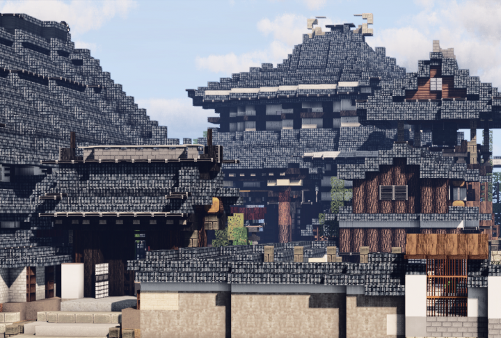 Honkyo-ji, Nakadera, Chuo Ward, Osaka, Kansai, Japan Minecraft Map