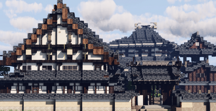 Honkyo-ji, Nakadera, Chuo Ward, Osaka, Kansai, Japan Minecraft Map