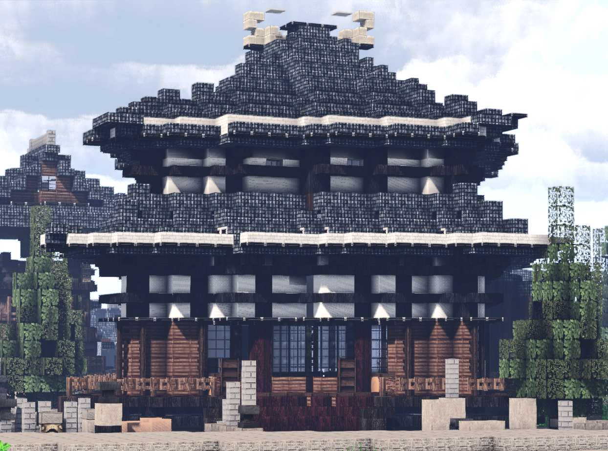 Honkyo-ji, Nakadera, Chuo Ward, Osaka, Kansai, Japan Minecraft Map