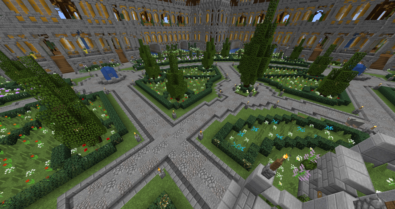 Grand jaune Palace Spawn/hub (download) Minecraft Map