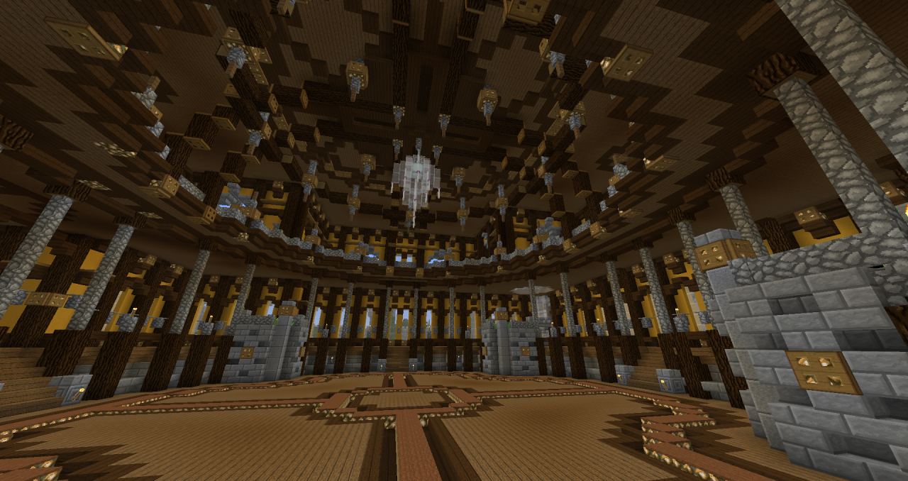 Grand jaune Palace Spawn/hub (download) Minecraft Map