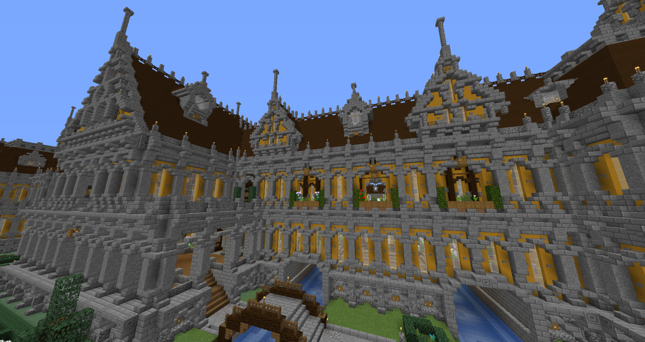 Grand jaune Palace Spawn/hub (download) Minecraft Map