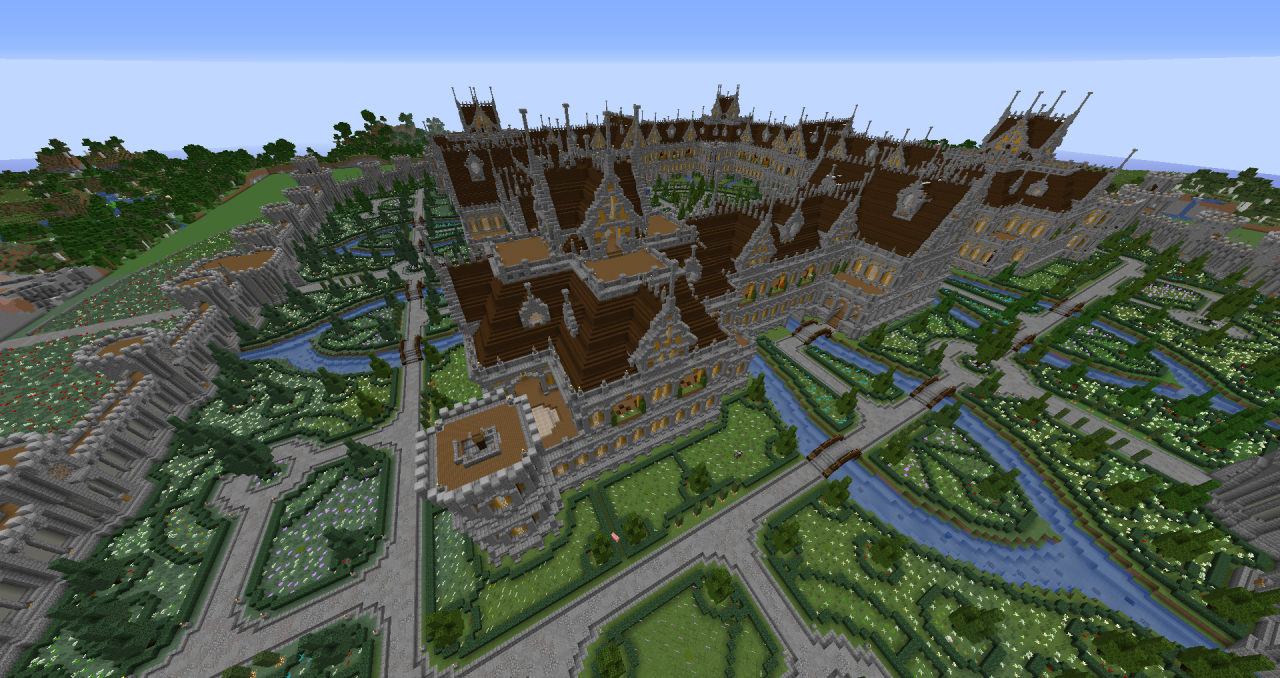 Grand jaune Palace Spawn/hub (download) Minecraft Map