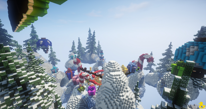 Greens MCPE Winter Hub Minecraft Map