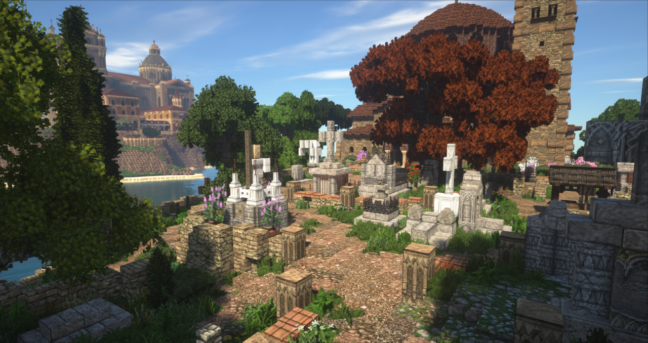 Mediterranean Cemetery [Conquest Reforged] Minecraft Map