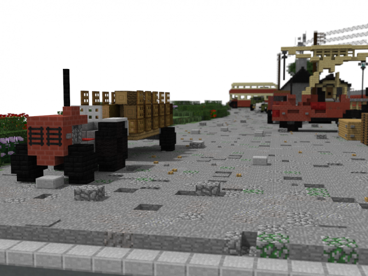 1950s British Branchline | 3:1 Diorama Minecraft Map