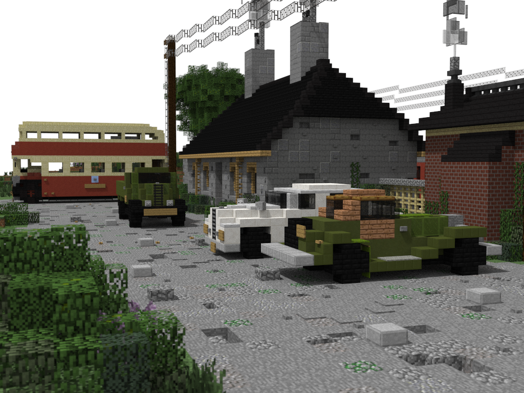 1950s British Branchline | 3:1 Diorama Minecraft Map