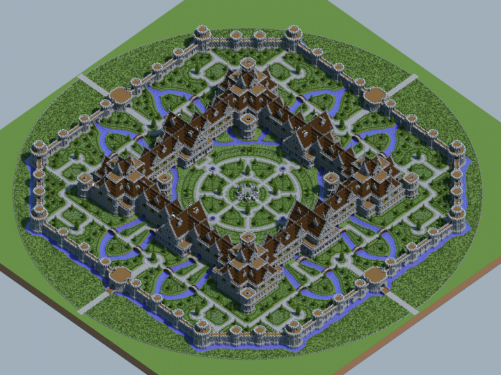 Grand jaune Palace Spawn/hub (download) Minecraft Map